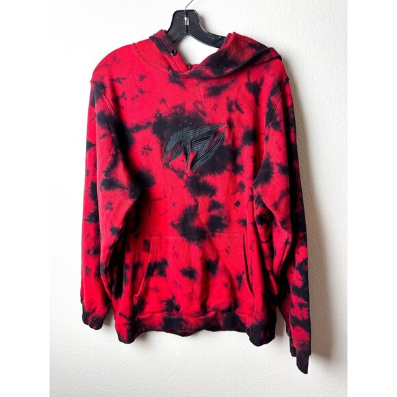Tenz | Shirts | Tenz Hoodie Red Black Tiedye Mens Medium Streetwear ...